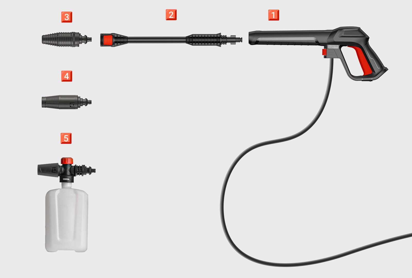 Myjka ciśnieniowa Lehmann Missouri (290 bar, 480l/h, 2200W) | Myjki \ Myjki ciśnieniowe | KT-24 ...