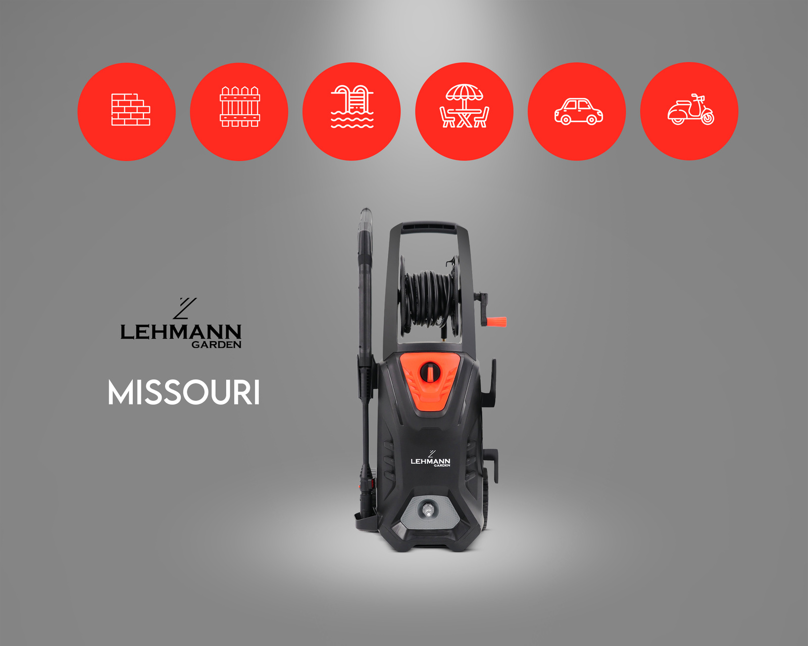 Myjka ciśnieniowa Lehmann Missouri (290 bar, 480l/h, 2200W) | Myjki \ Myjki ciśnieniowe | KT-24 ...