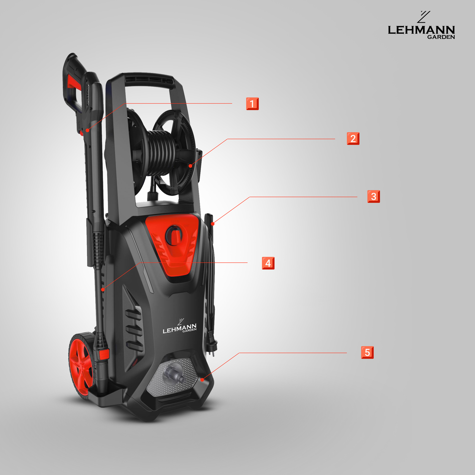 Myjka ciśnieniowa Lehmann Missouri (290 bar, 480l/h, 2200W) | Myjki \ Myjki ciśnieniowe | KT-24 ...